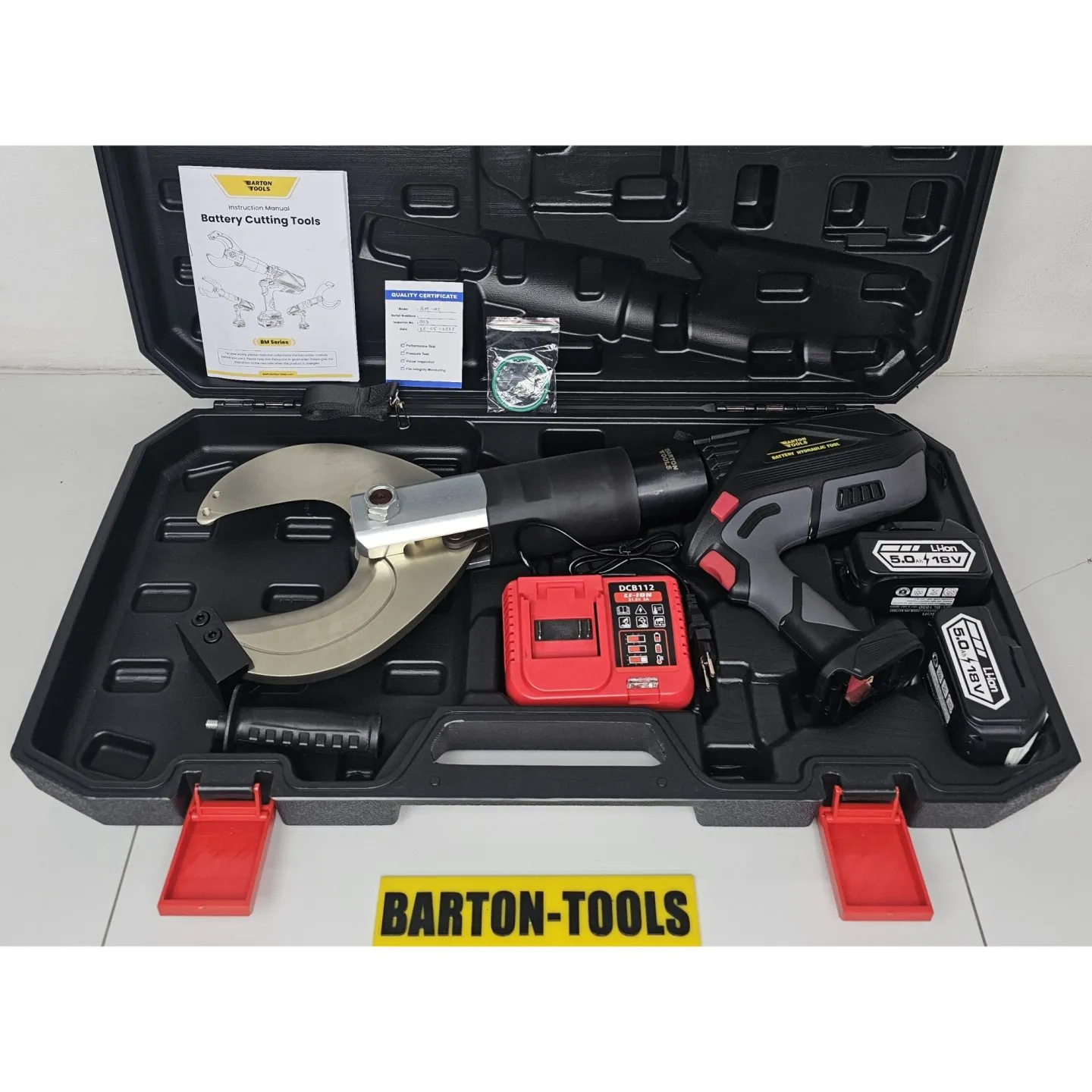 Battery Hydraulic Al/Cu Cable Cutter Ø105mm BM-105C BARTON | Battery ...