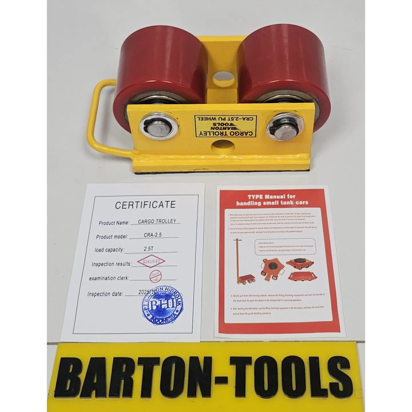 Skid Roller 2.5 Ton PU Wheel CRA-2.5T BARTON | Skid Rollers | Barton Tools