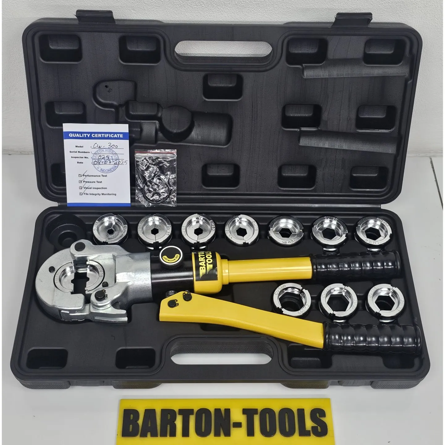 Hand Hydraulic Crimping Tool 16-300mm² Rotating Head CW-300 BARTON ...