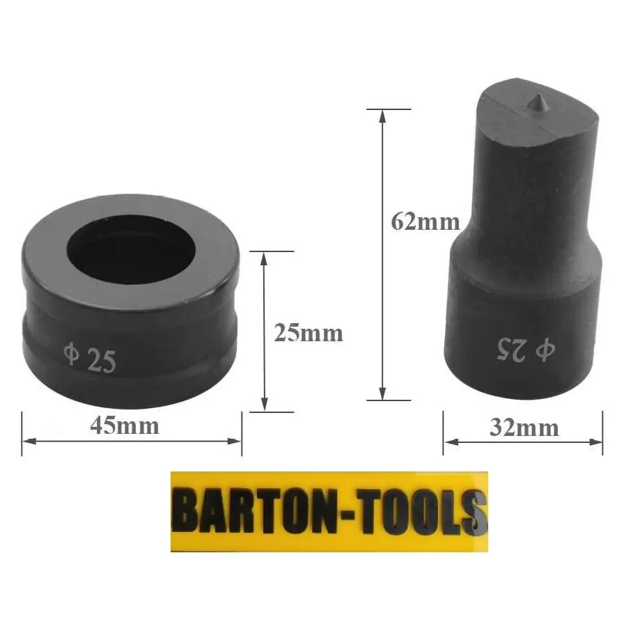 Hydraulic Punching Round Dies 8-30mm untuk CH-80 BARTON | Busbar Tools ...
