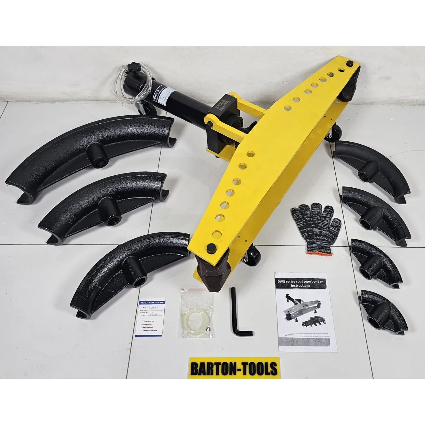 Hydraulic Pipe Bender 1/2"-3" (Ø22-89 mm) Split Type with Wheels and ...
