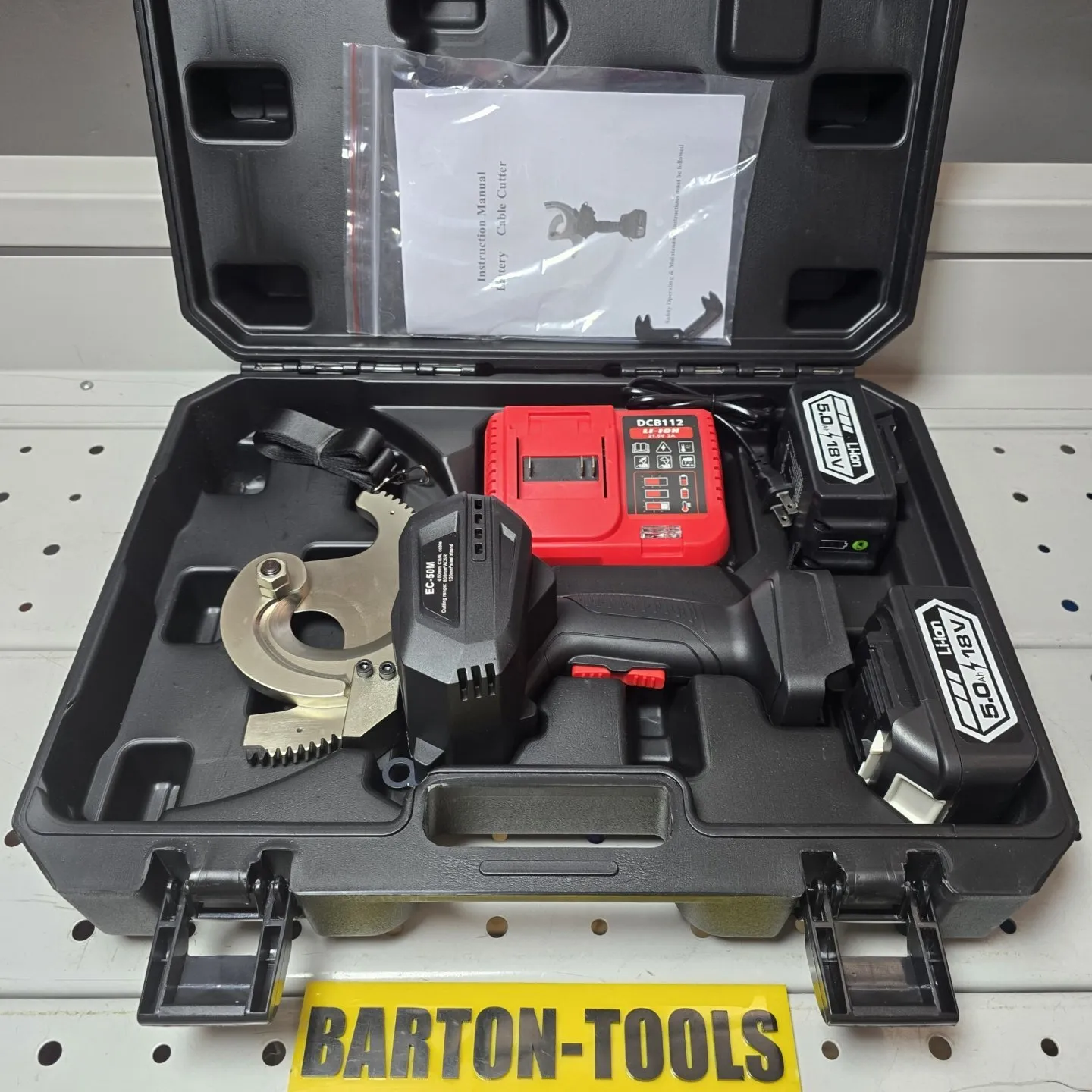 Battery Powered Hydraulic ACSR Cable Cutter Ø50mm EC-50M BARTON ...