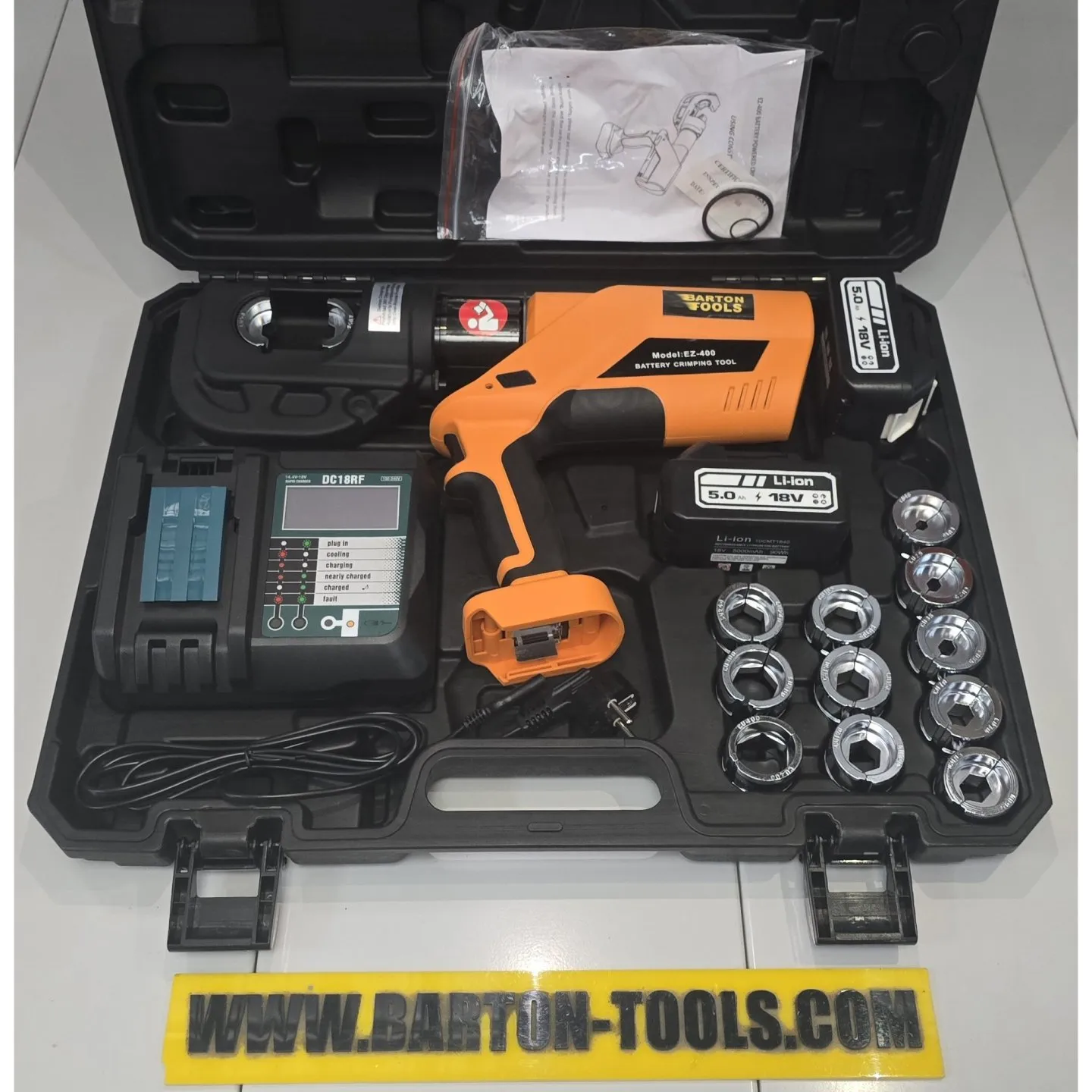 Battery Powered Hydraulic Crimping Tool / Crimper / Tang Crimp Press Skun Baterai 16-400mm² EZ ...