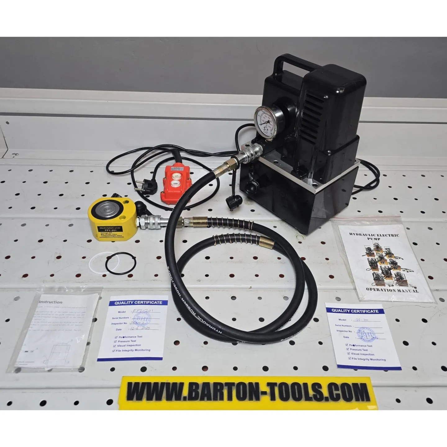 Single Acting Low-Height Hydraulic Cylinder 20 Ton FPY-201 BARTON ...