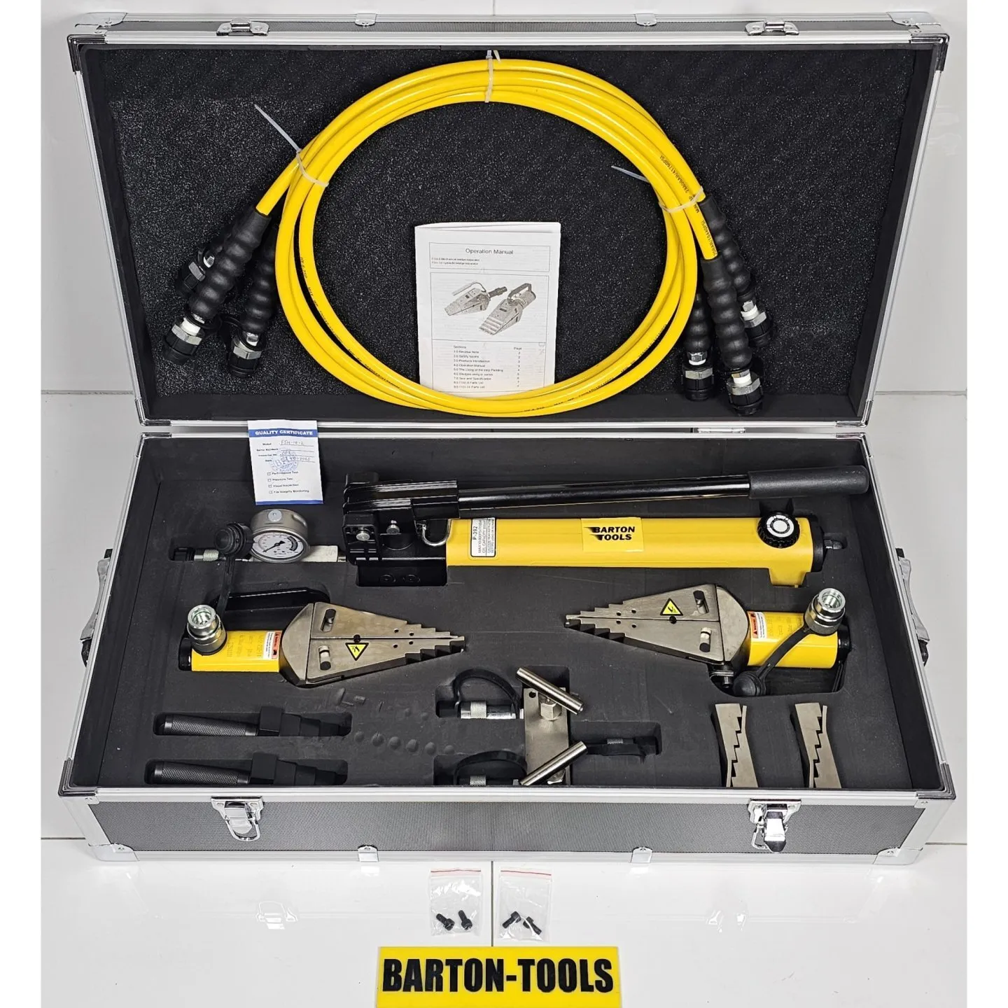 Split Type Hydraulic Flange Spreader Set 6-81mm 28 Ton FSH-14-2 BARTON ...