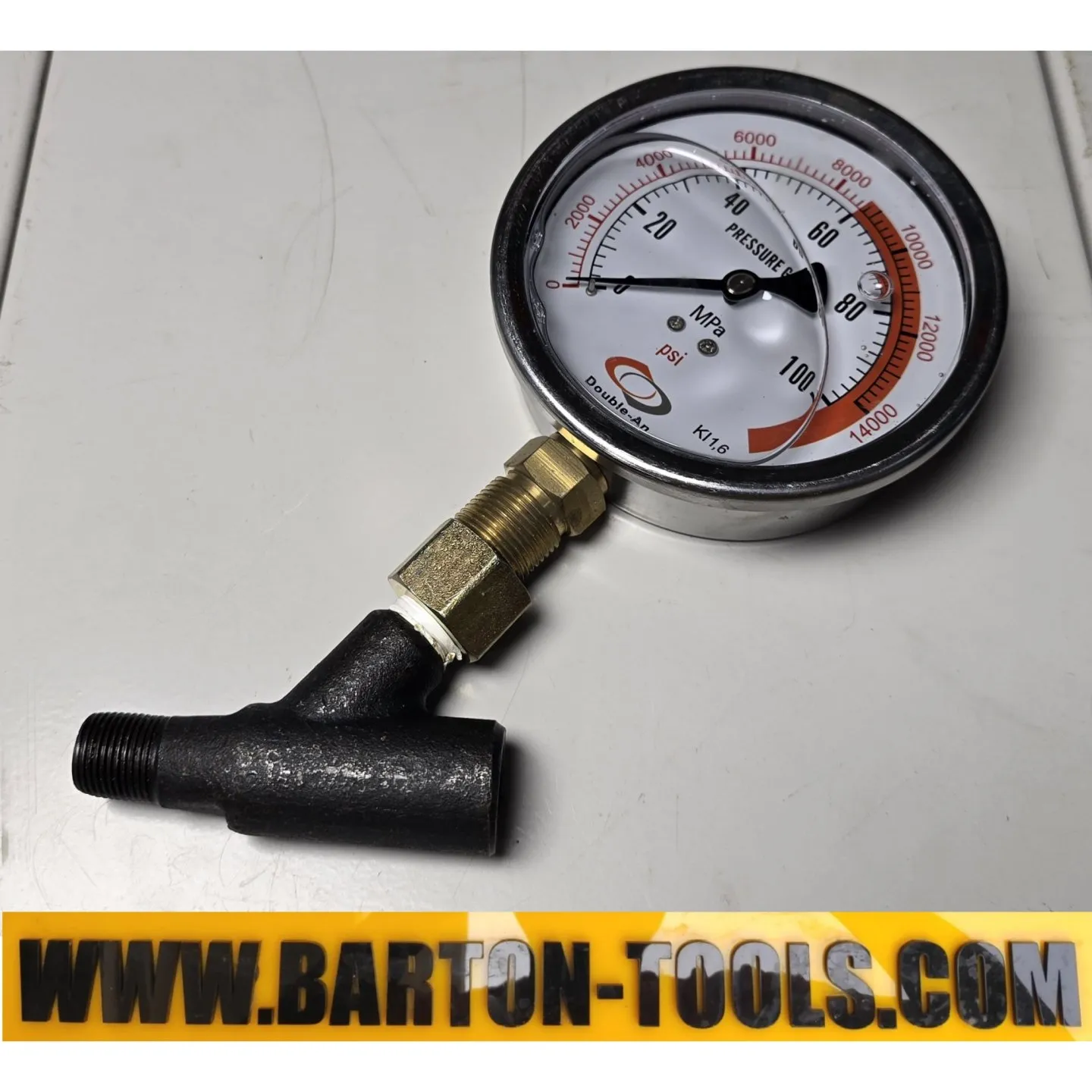 Pressure Gauge Adaptors 1000Bar 14500psi 100MPa 3/8"xM20-1.5 GA7002 BARTON | Gauge Adaptors ...
