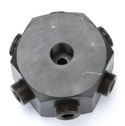 6 Port 3/8" Hydraulic Hexagonal Manifold 700Bar 70MPa 10000psi / Cabang ...