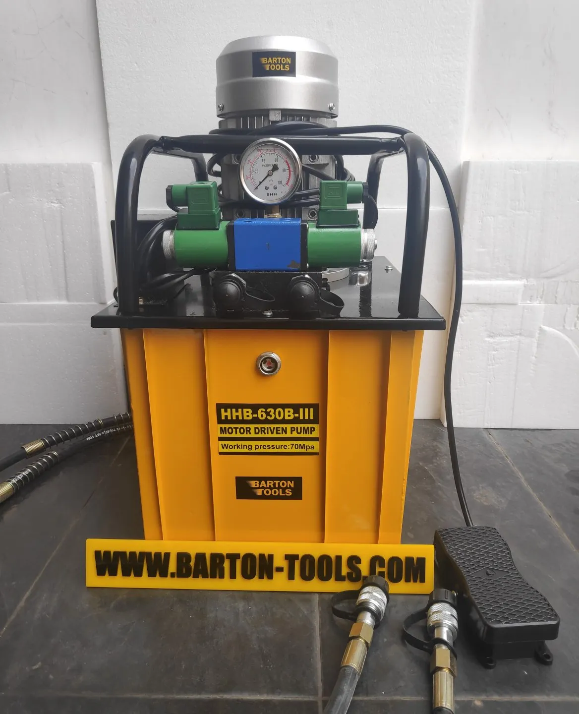 Electric Hydraulic Pump 35L 3.0kw Auto Double Acting / Pompa Hidrolik Elektrik Listrik / Power ...
