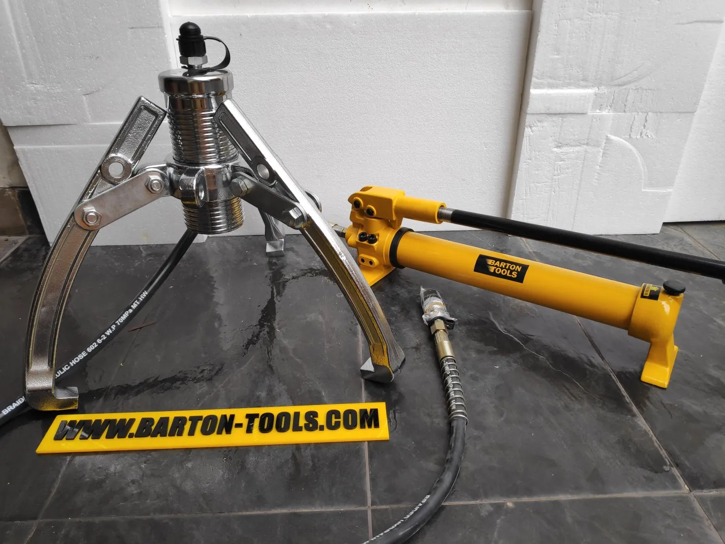 Split Type Hydraulic Gear Puller / Treaker Bearing Hidrolik Pump Set 20 ...