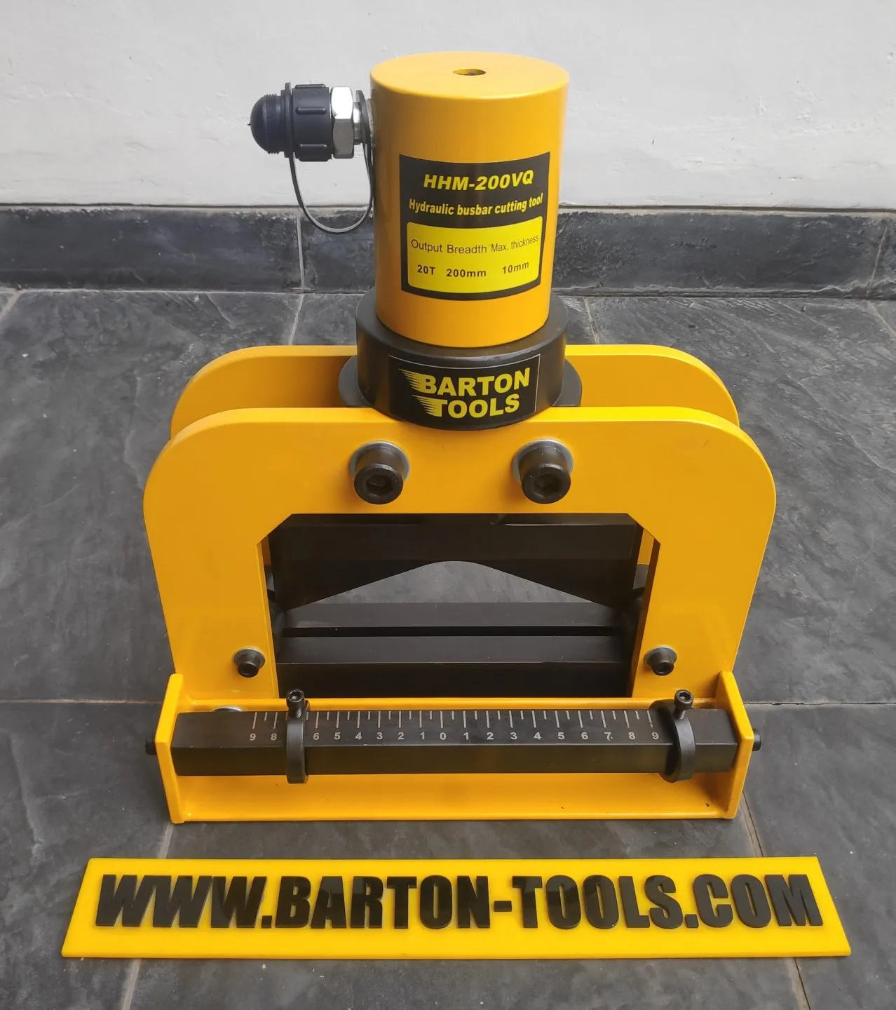 Hydraulic Busbar Cutting 12mm x 200mm V Cut HHM-200VQ BARTON ...