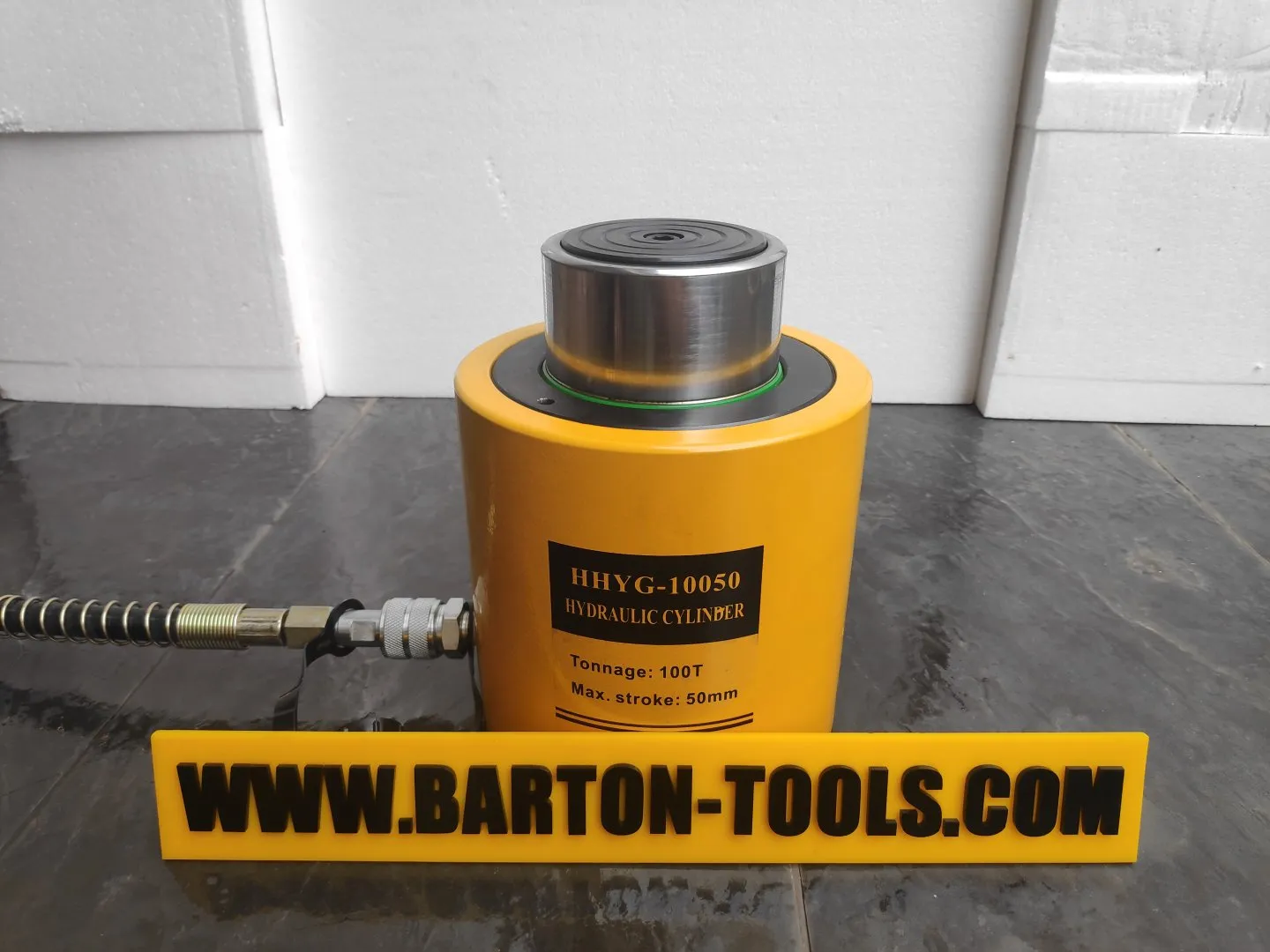 Single Acting Hydraulic Cylinder / Silinder Hidrolik 100 Ton 50mm Stroke - HHYG-10050 - BARTON ...
