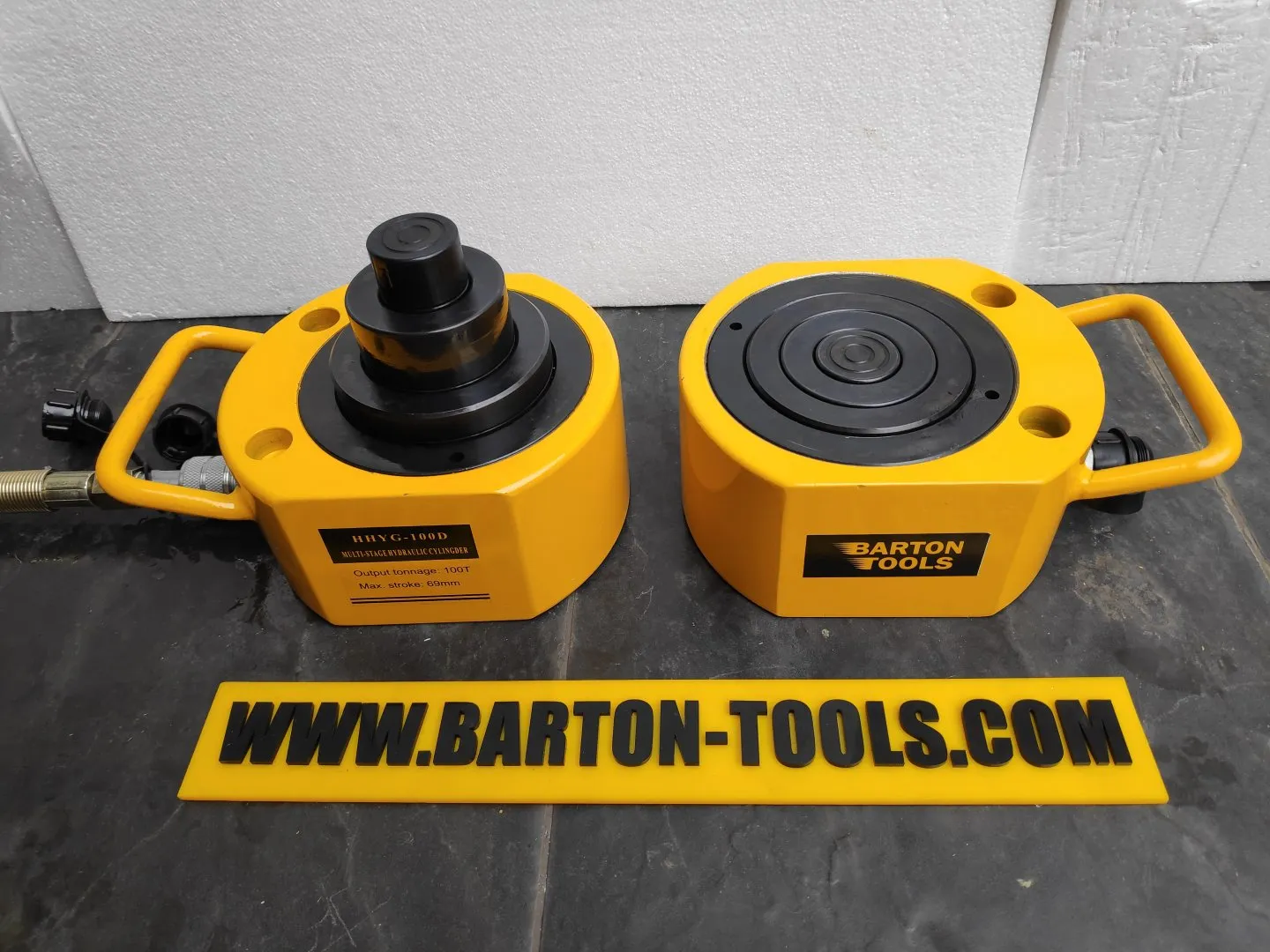 Single Acting Multi Stage Telescopic Low-Height Hydraulic Cylinder ...