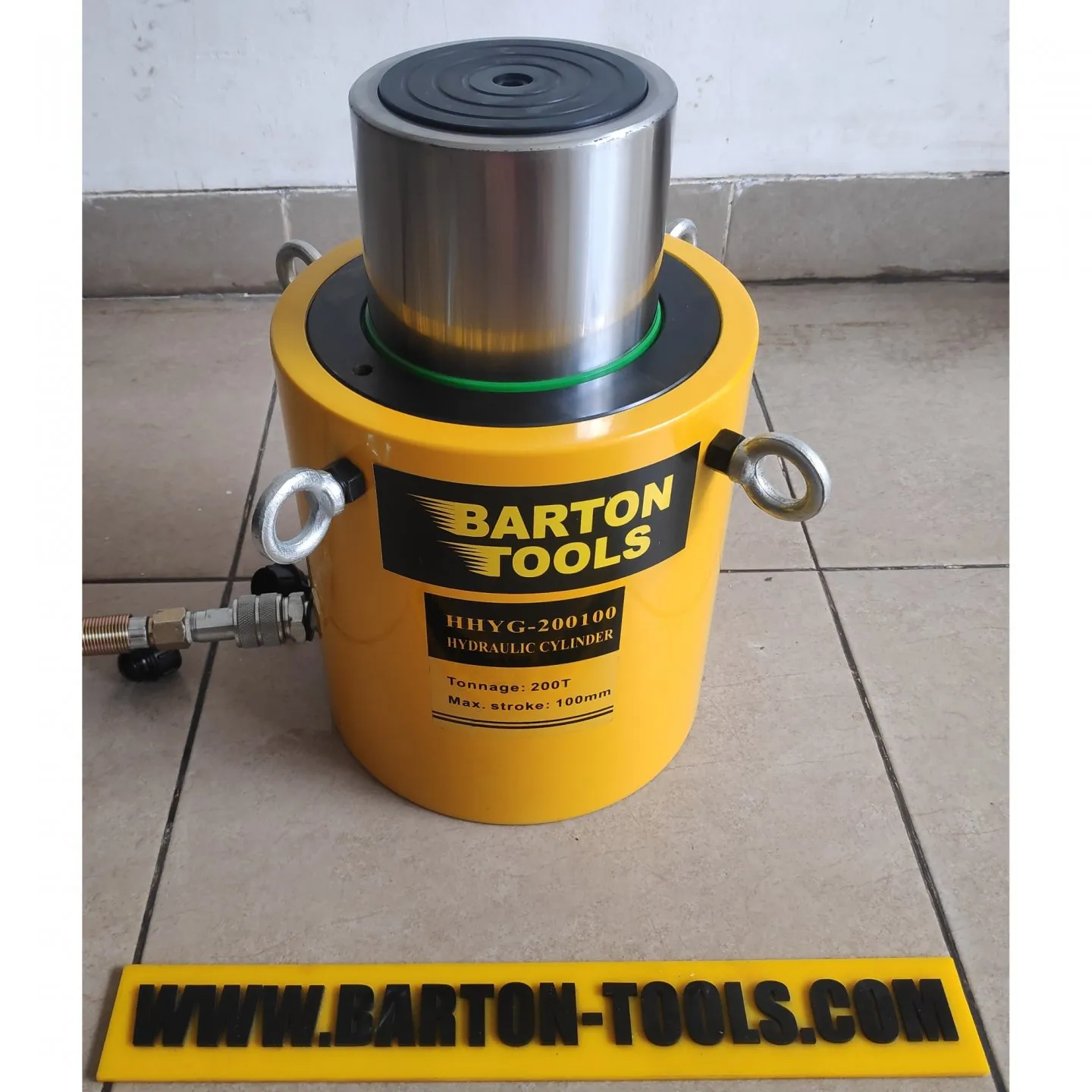 Single Acting Hydraulic Cylinder / Silinder Hidrolik 200 Ton 100mm Stroke - HHYG-200100 - BARTON ...
