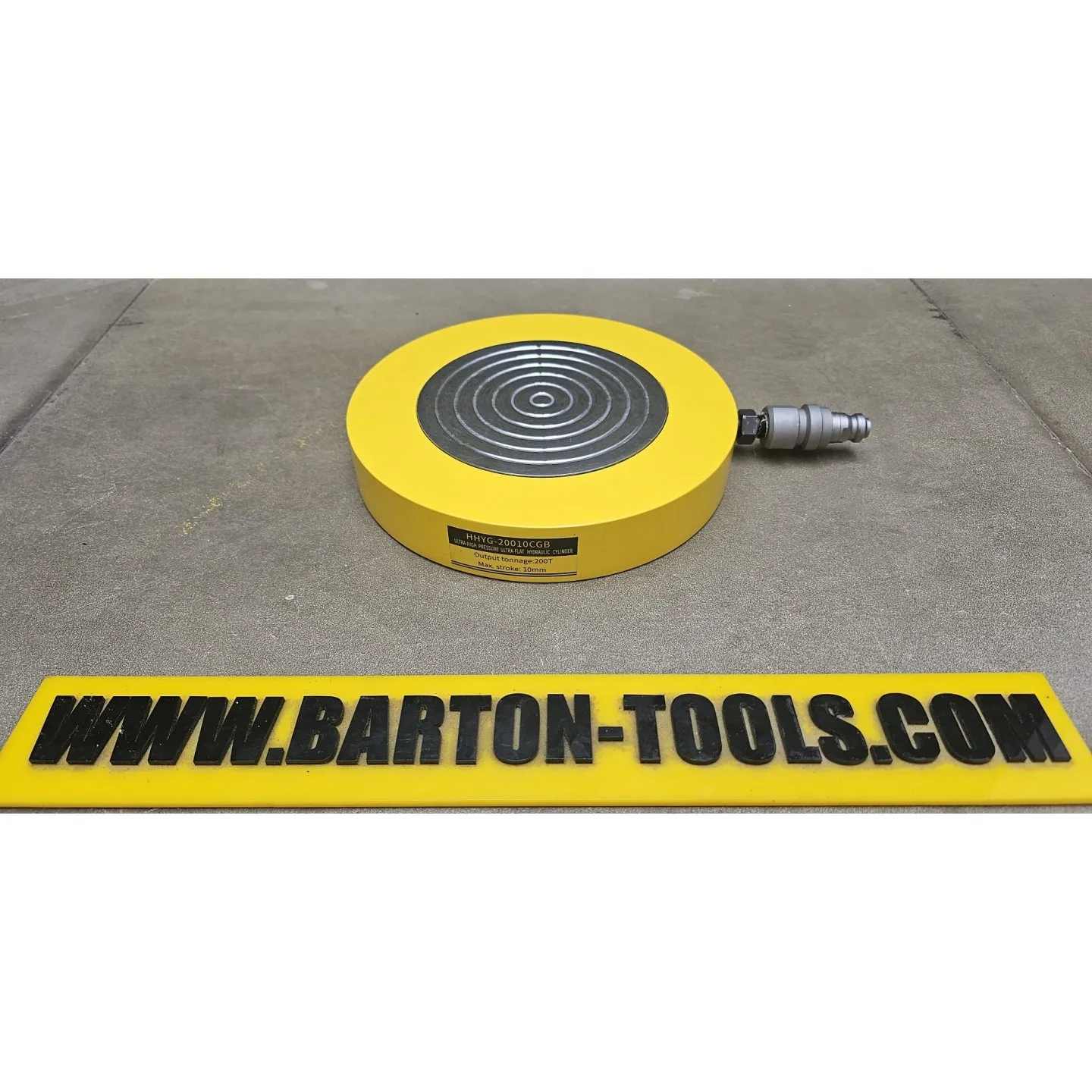 Ultra Low Hydraulic Cylinder 1500bar 200T x 10mm HHYG-20010CGB BARTON ...