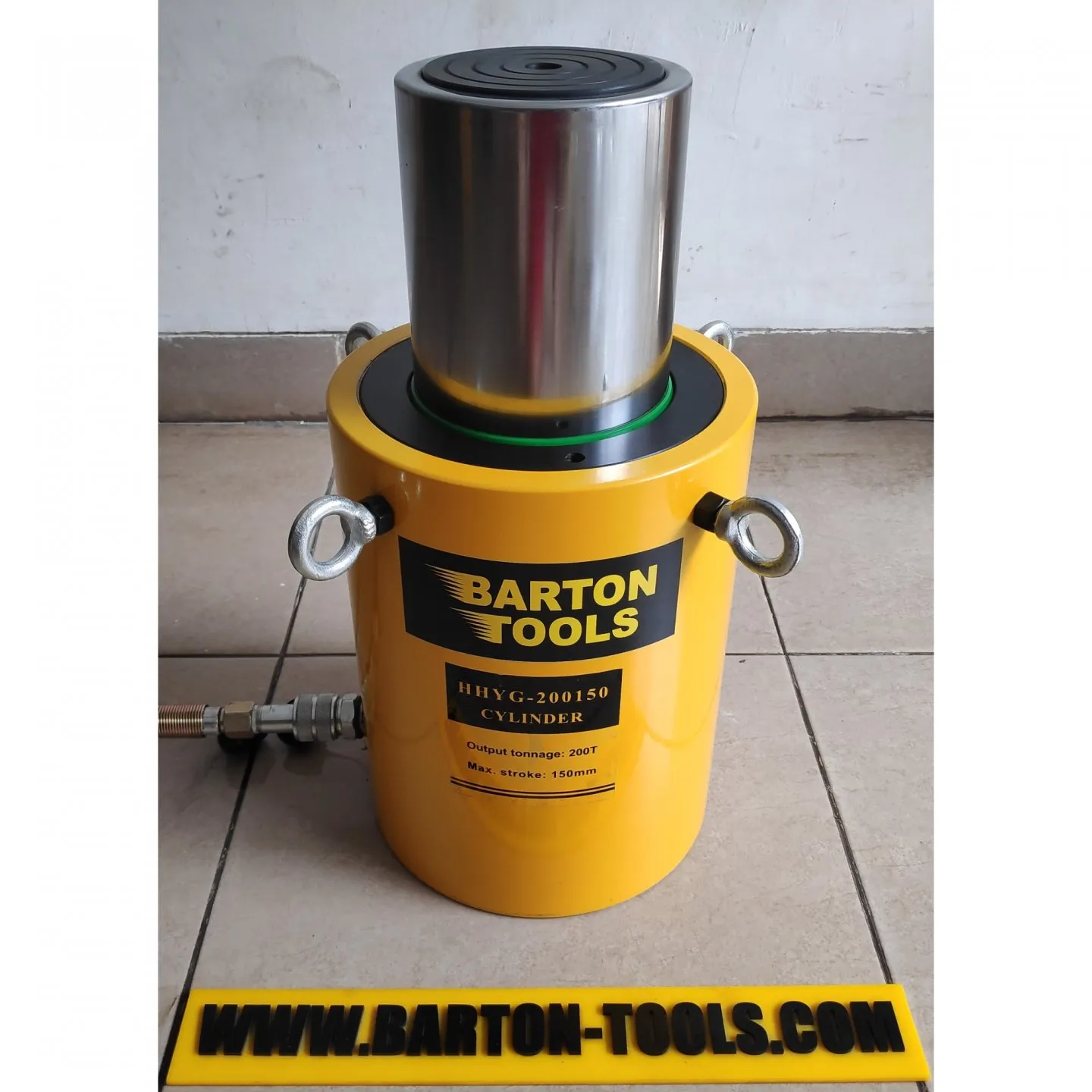 Single Acting Hydraulic Cylinder / Silinder Hidrolik 200 Ton 150mm Stroke - HHYG-200150 - BARTON ...