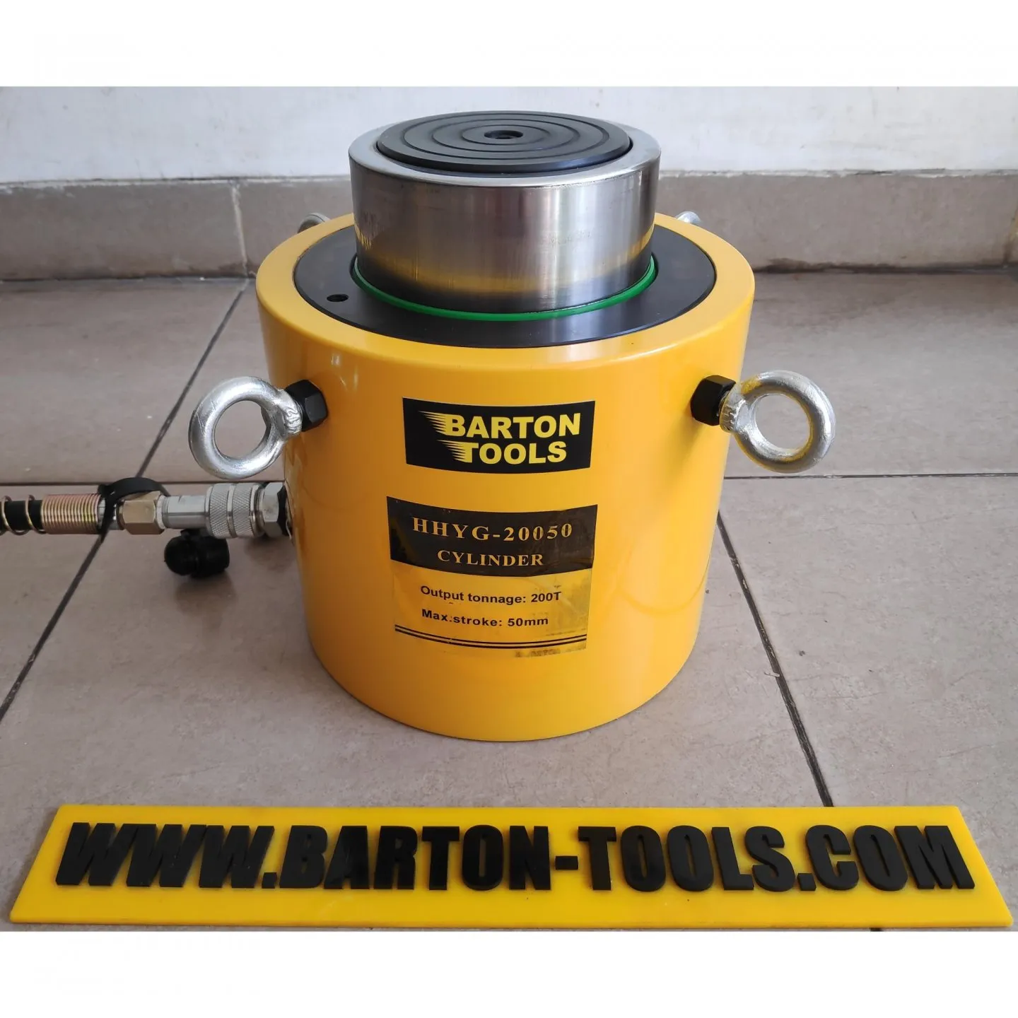 Single Acting Hydraulic Cylinder / Silinder Hidrolik 200 Ton 50mm Stroke - HHYG-20050 - BARTON ...
