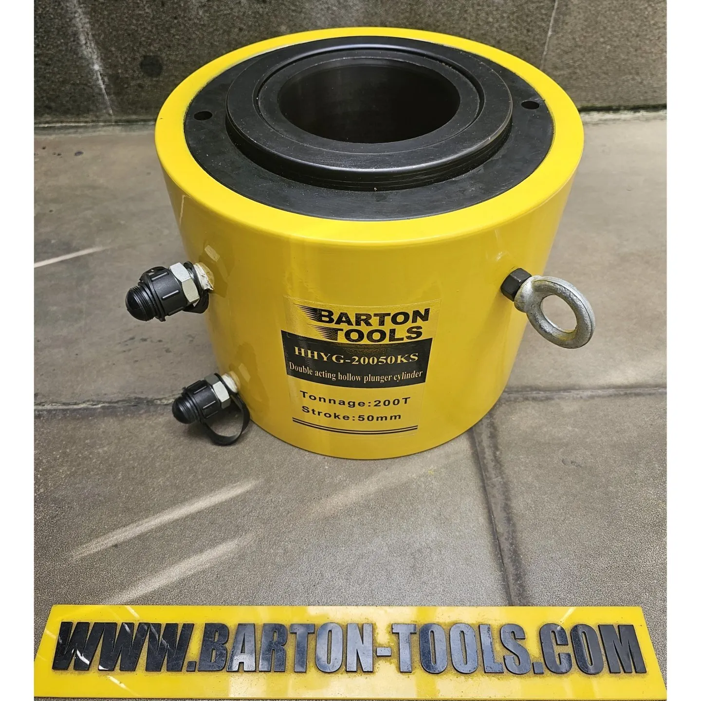 Double Acting Hollow Plunger Hydraulic Cylinder / Silinder Hidrolik 200 ...