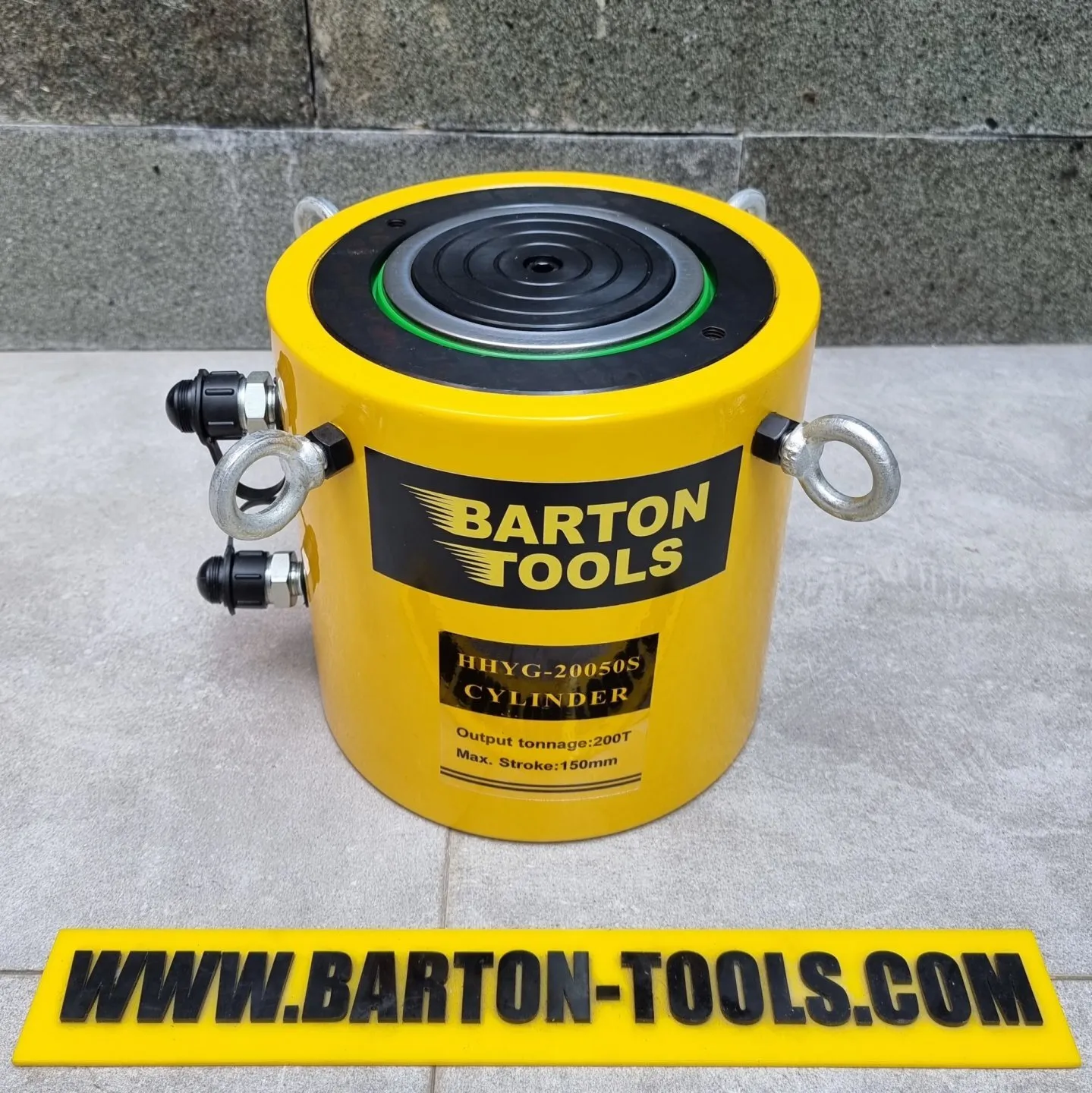 Double Acting Hydraulic Cylinder / Silinder Hidrolik 200 Ton 50mm Stroke - HHYG-20050S - BARTON ...