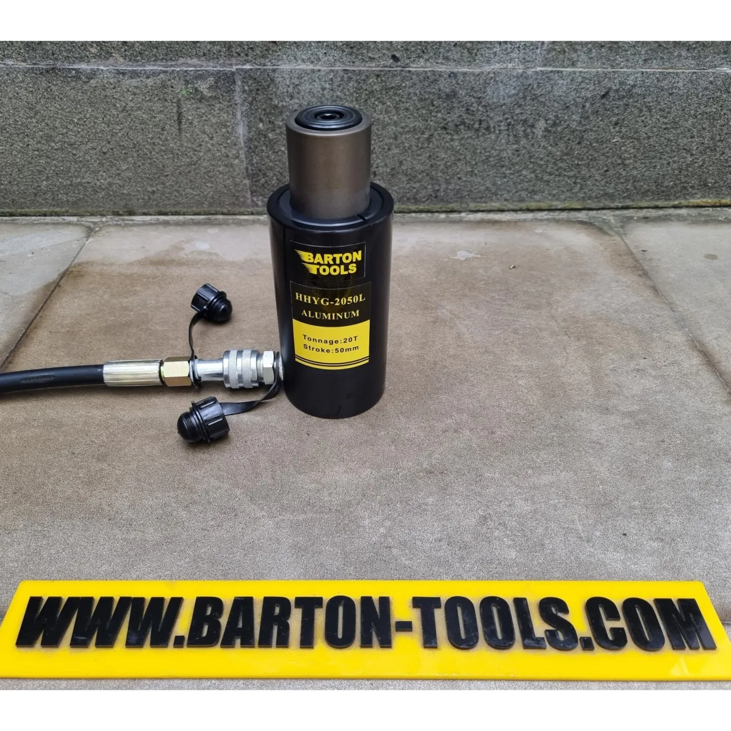 Single Acting Aluminum Hydraulic Cylinder / Silinder Hidrolik Aluminum 20 Ton 50mm Stroke HHYG ...