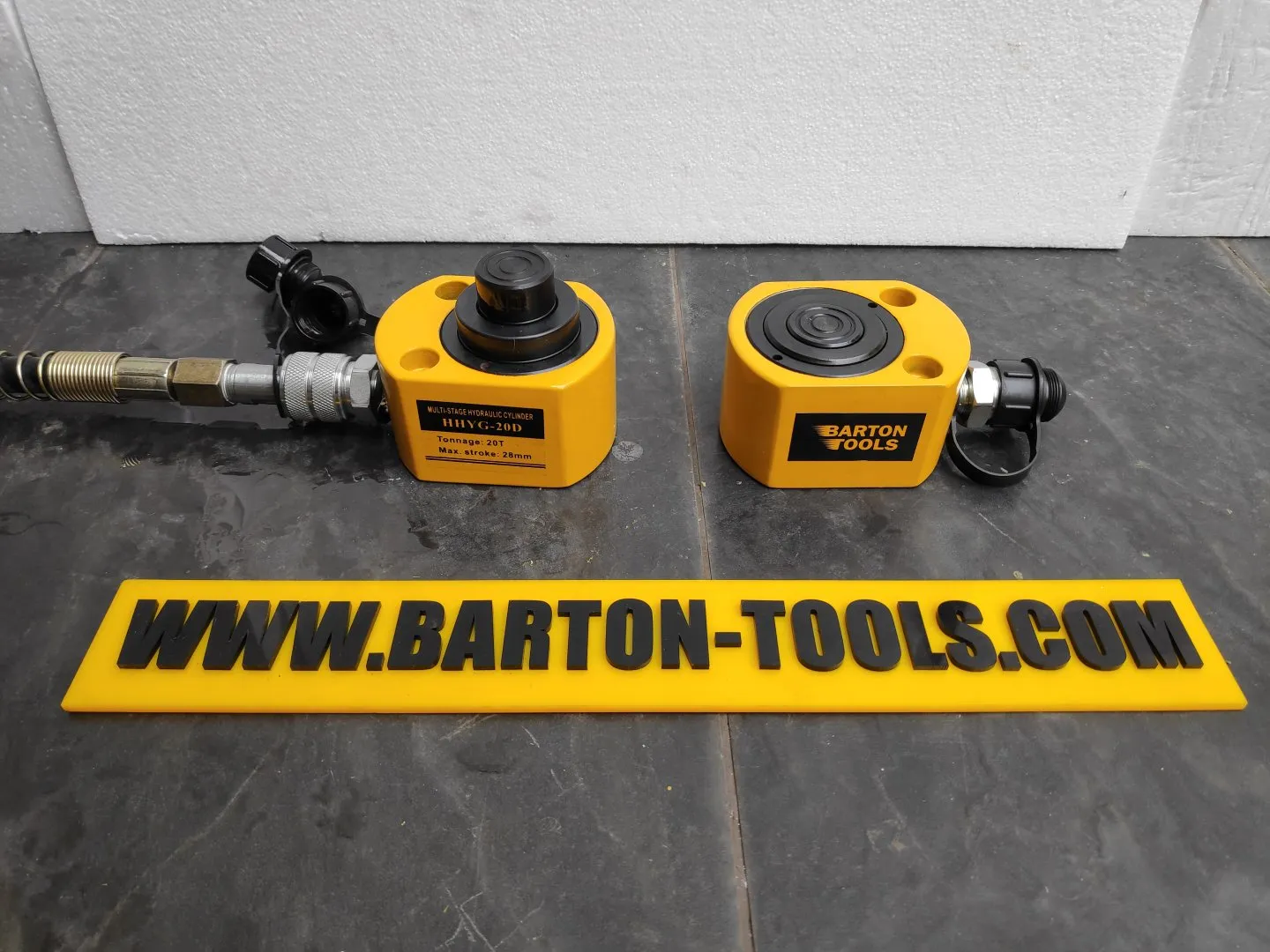 Single Acting Multi Stage Telescopic Low-Height Hydraulic Cylinder / Silinder Hidrolik Pendek 20 ...