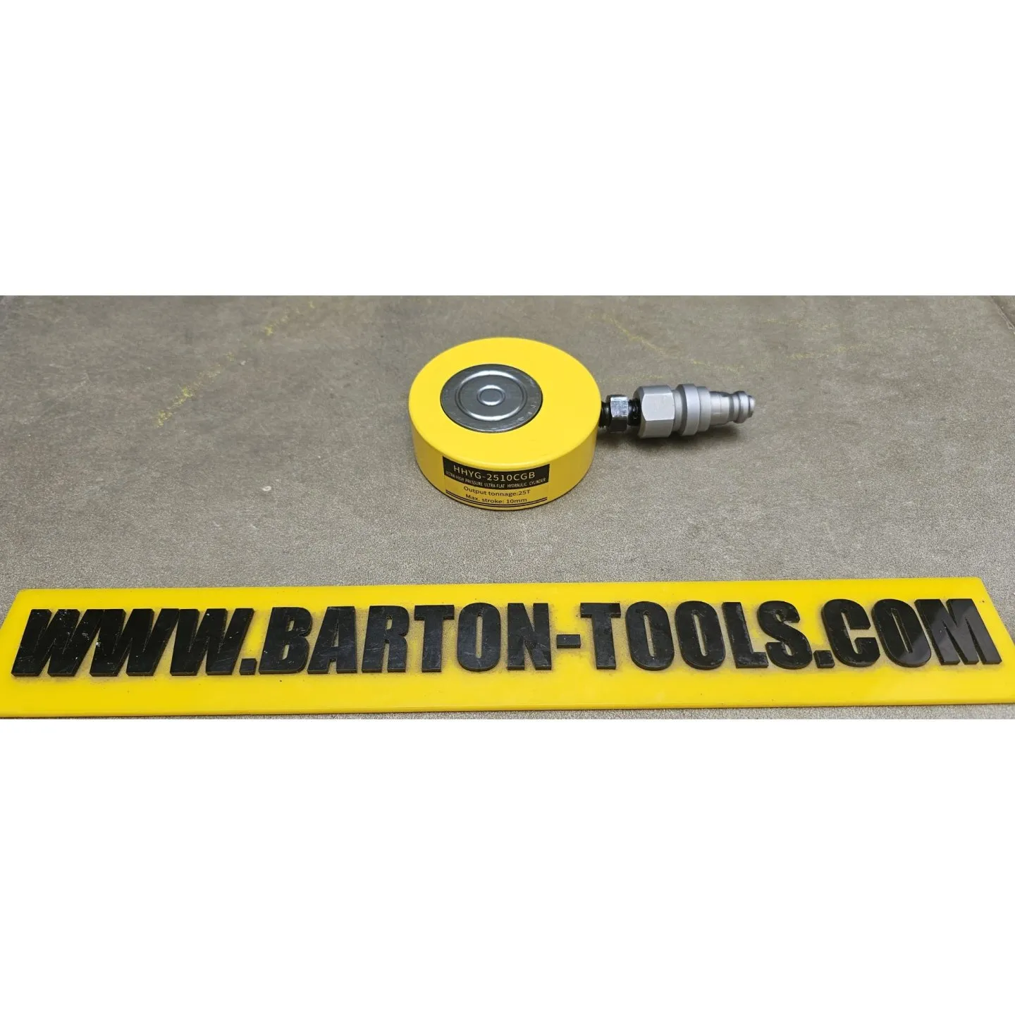 Ultra Low Hydraulic Cylinder 1500bar 25T x 10mm HHYG-2510CGB BARTON ...