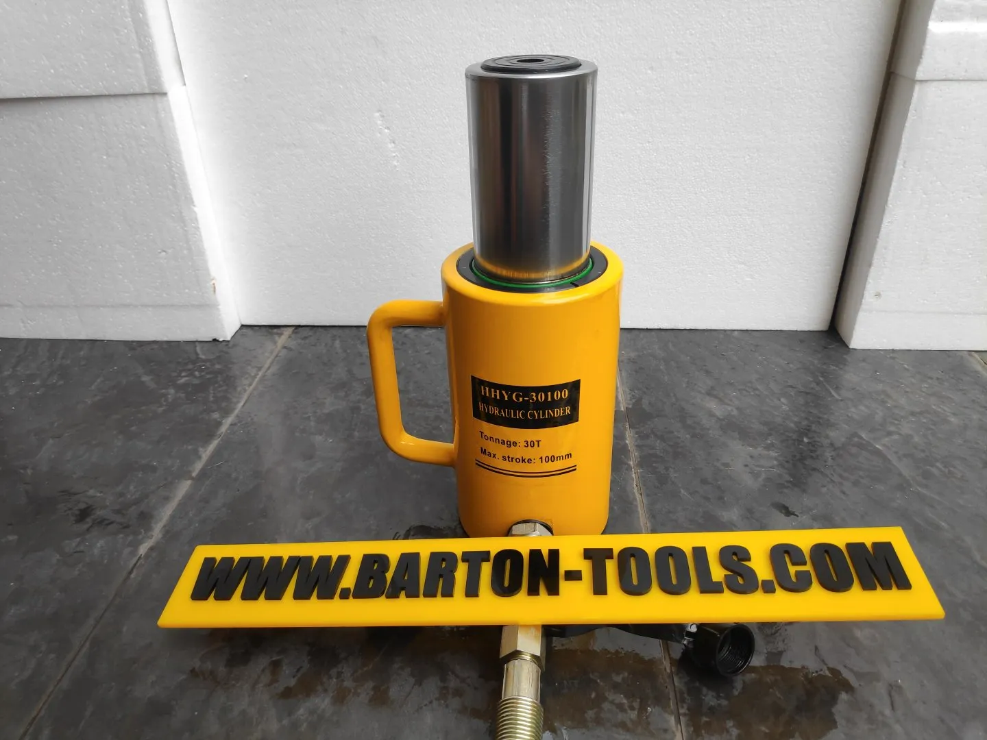 Single Acting Hydraulic Cylinder / Silinder Hidrolik 30 Ton 100mm Stroke - HHYG-30100 - BARTON ...