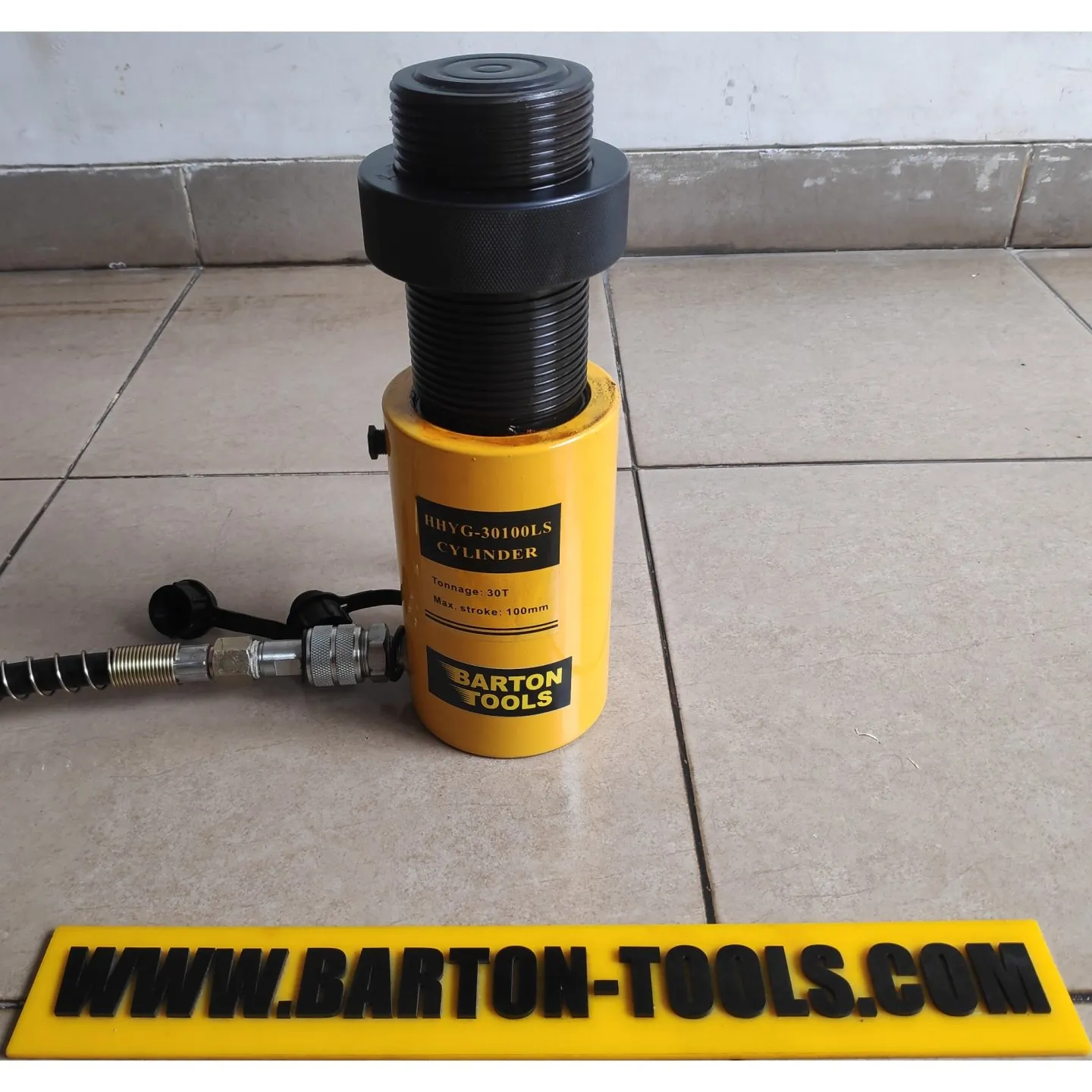Single Acting Lock Nut Hydraulic Cylinder 30T x 100mm HHYG-30100LS BARTON | Single Acting Lock ...