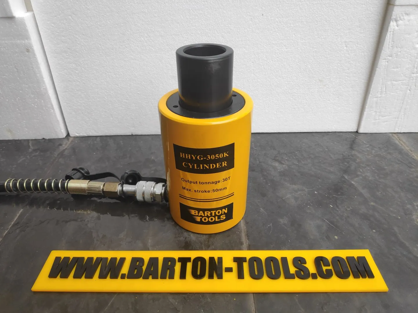 Single Acting Hollow Plunger Hydraulic Cylinder / Silinder Hidrolik 30 Ton 50mm Stroke - HHYG ...