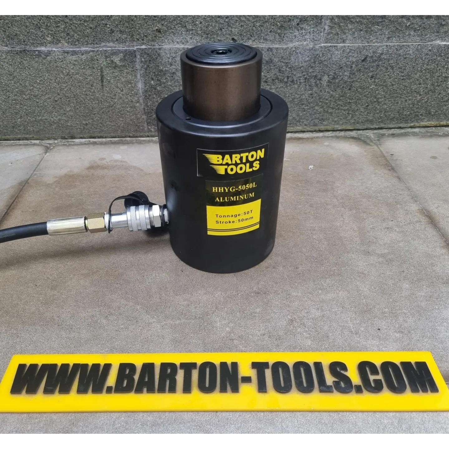 Single Acting Aluminum Hydraulic Cylinder / Silinder Hidrolik Aluminum 50 Ton 50mm Stroke HHYG ...