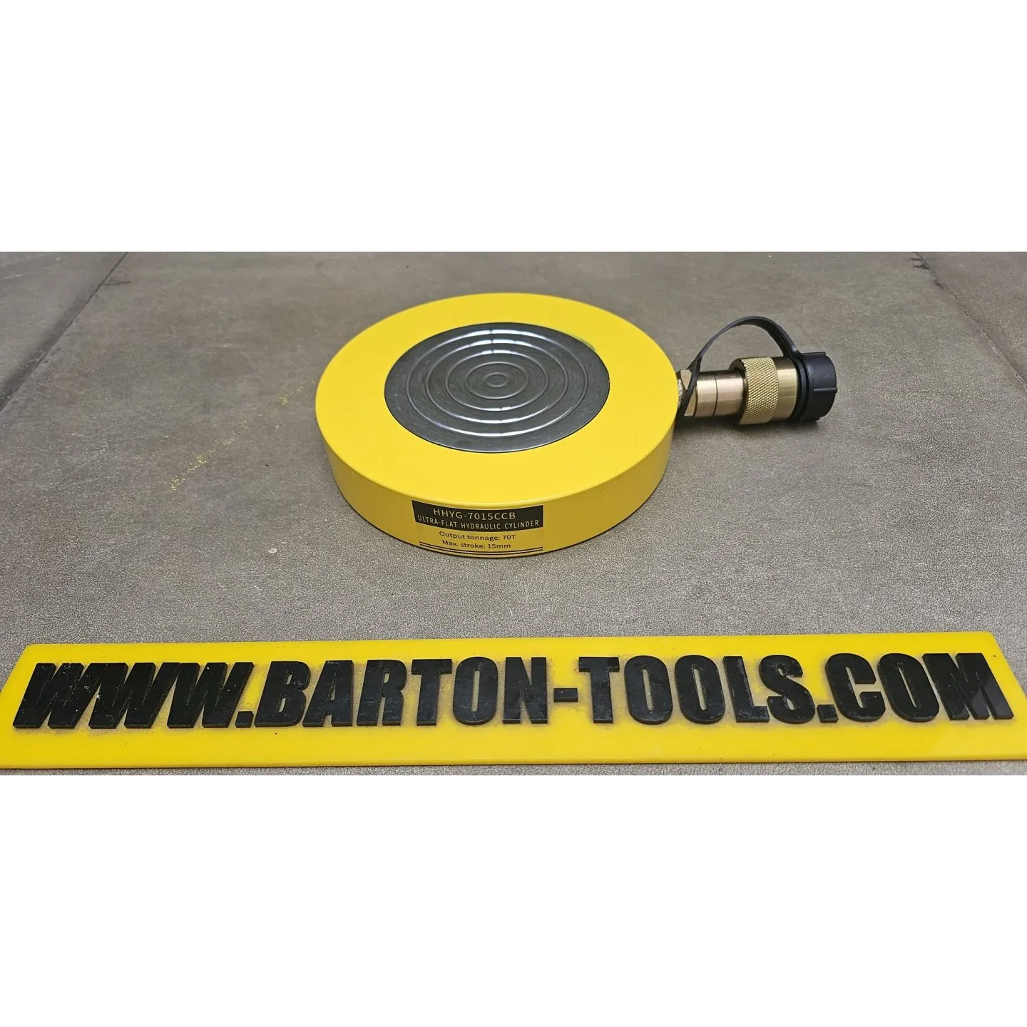 Ultra Low Hydraulic Cylinder 700bar 70T x 15mm HHYG-7015CCB BARTON ...