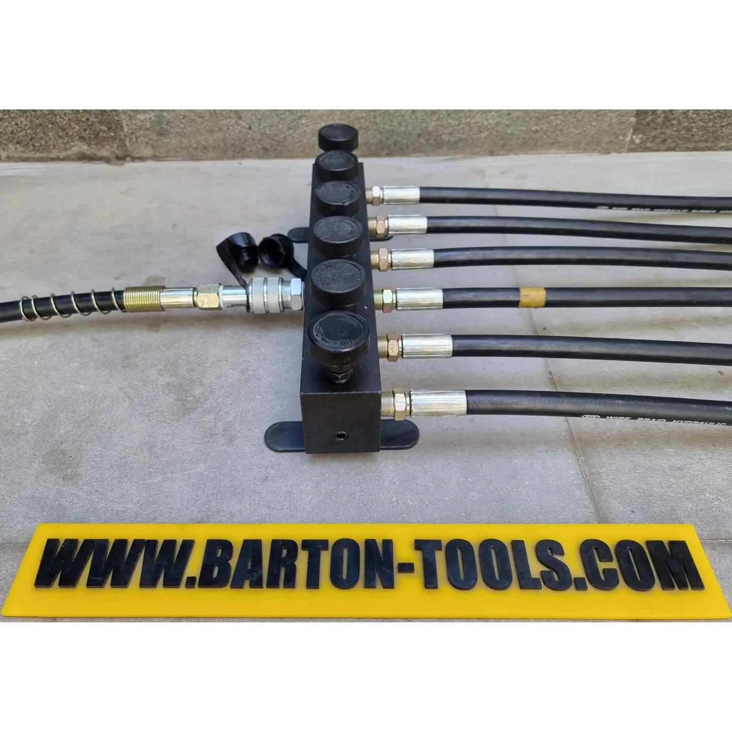 6 Port 3/8" Hydraulic Manifold 700Bar 70MPa 10000psi / Cabang 6 ...