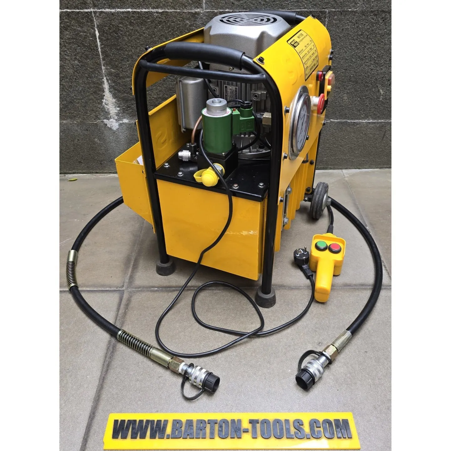 Electric Hydraulic Pump 8L 0.7L/min Auto Single Acting 700bar MN-700B ...