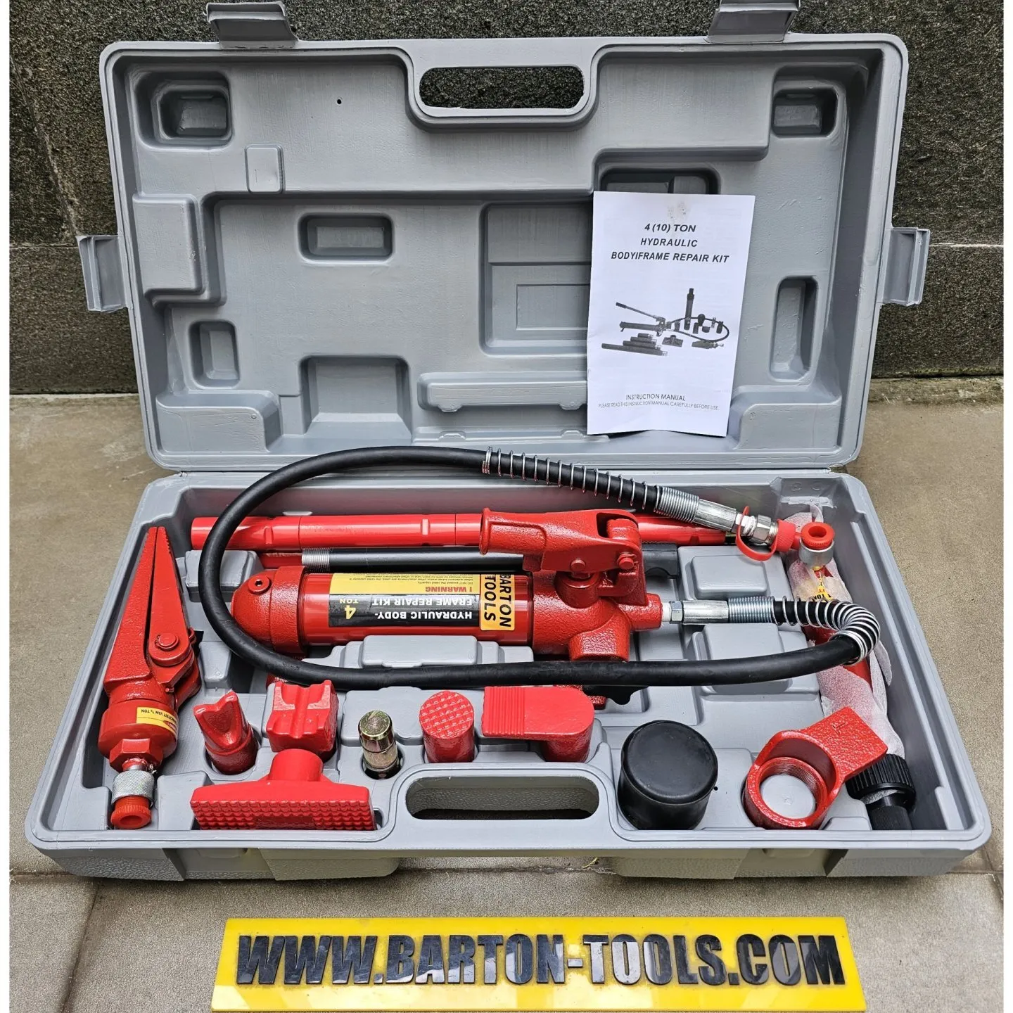 Auto Body Frame Repair Kit Hydraulic Porta Jack Set 4 Ton PPJ0401B ...