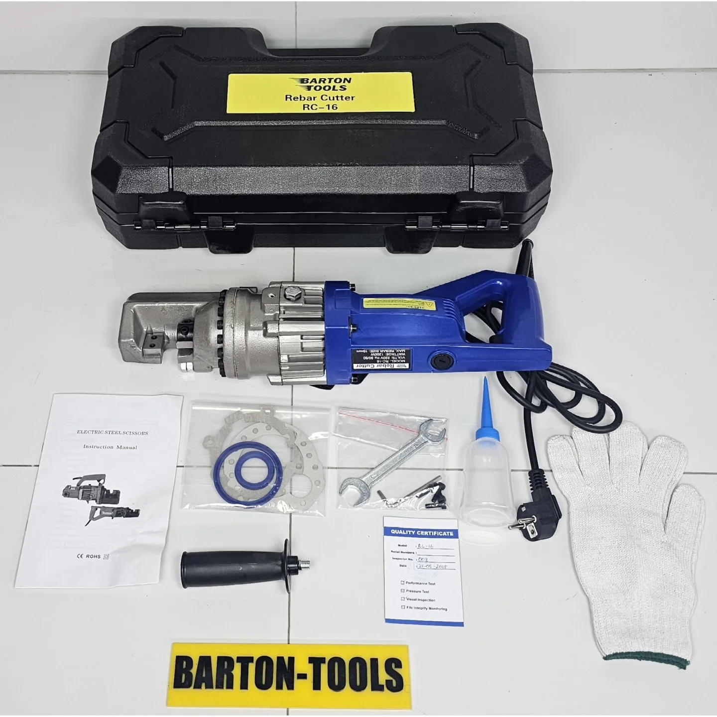 Electric Hydraulic Rebar Cutter 16mm RC-16 BARTON | Electric Rebar ...