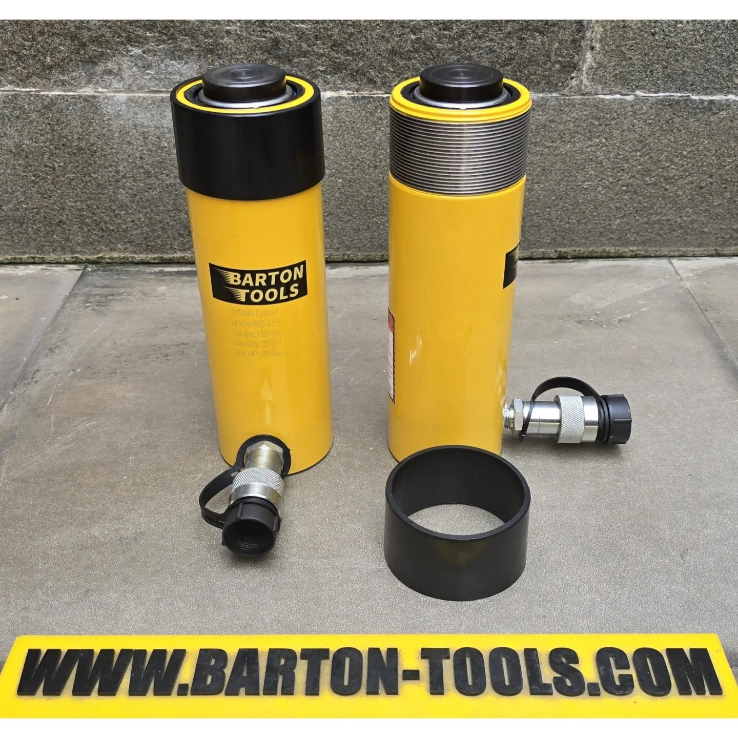 Single Acting Hydraulic Cylinder 25 Ton x 158mm Stroke RC-256 BARTON | Single Acting RC ...