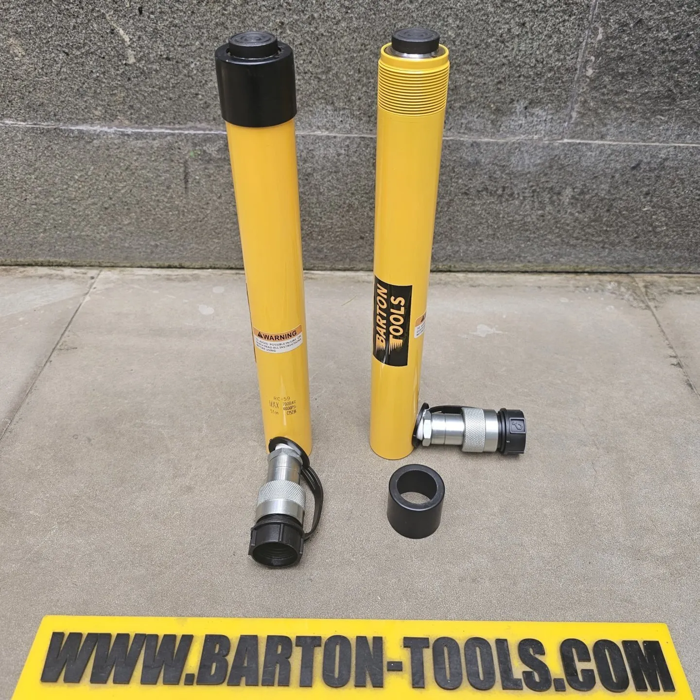 Single Acting Hydraulic Cylinder 5 Ton x 232mm Stroke RC-59 BARTON | Single Acting RC Hydraulic ...