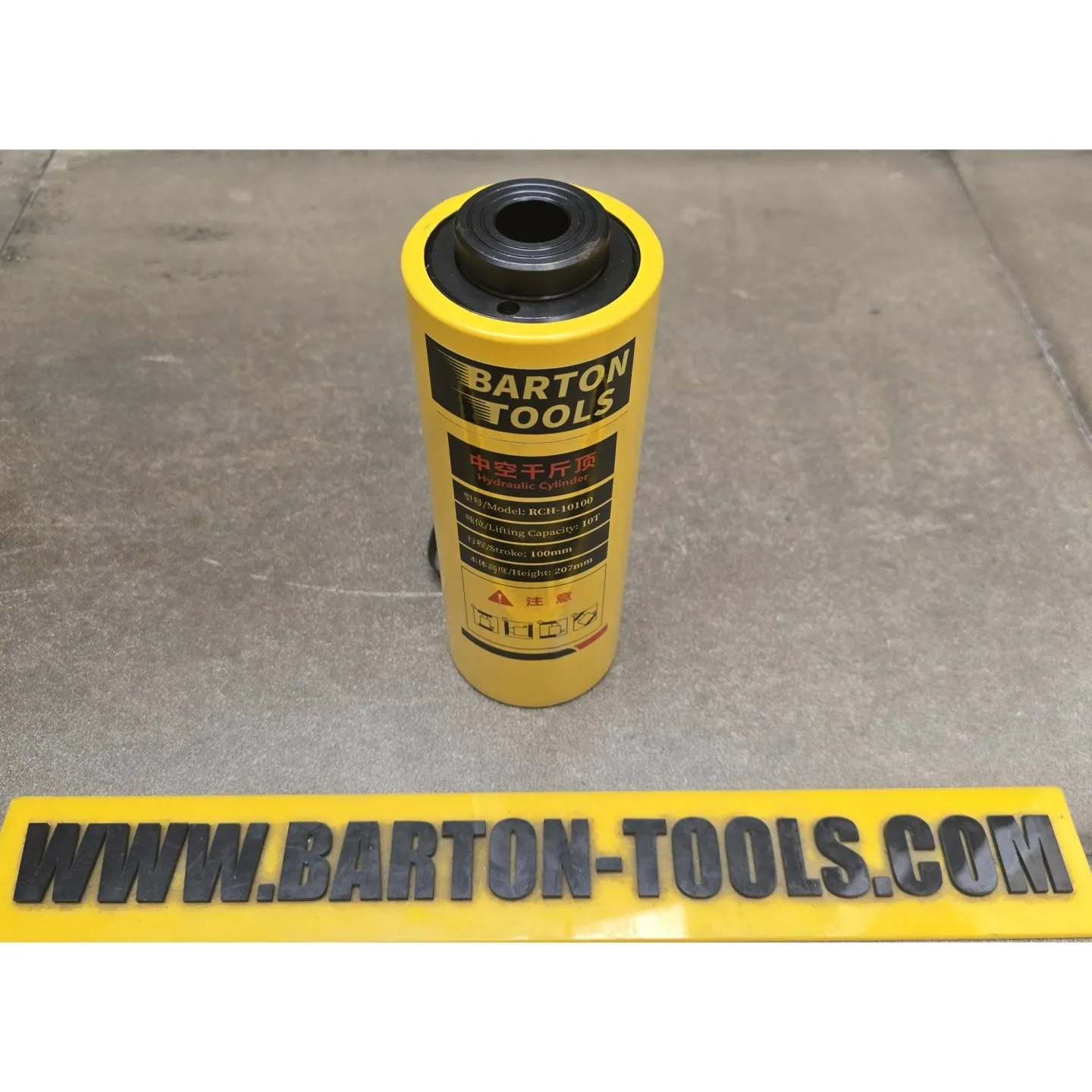 Single Acting Hollow Plunger Hydraulic Cylinder 10 Ton 100mm Stroke RCH ...