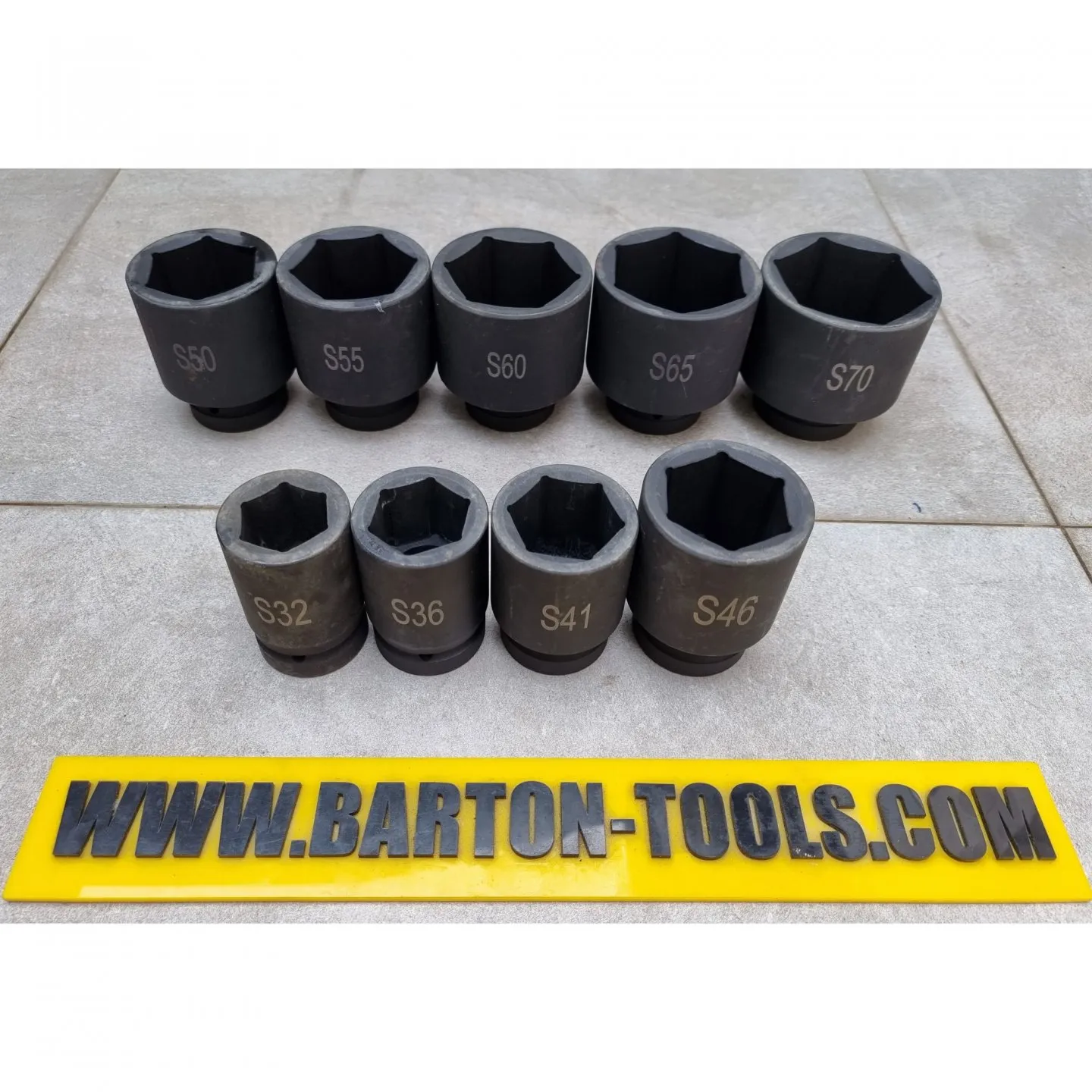 M22-M48 (32-70mm) Sockets for Square Drive 1" Hydraulic Torque Wrench ...