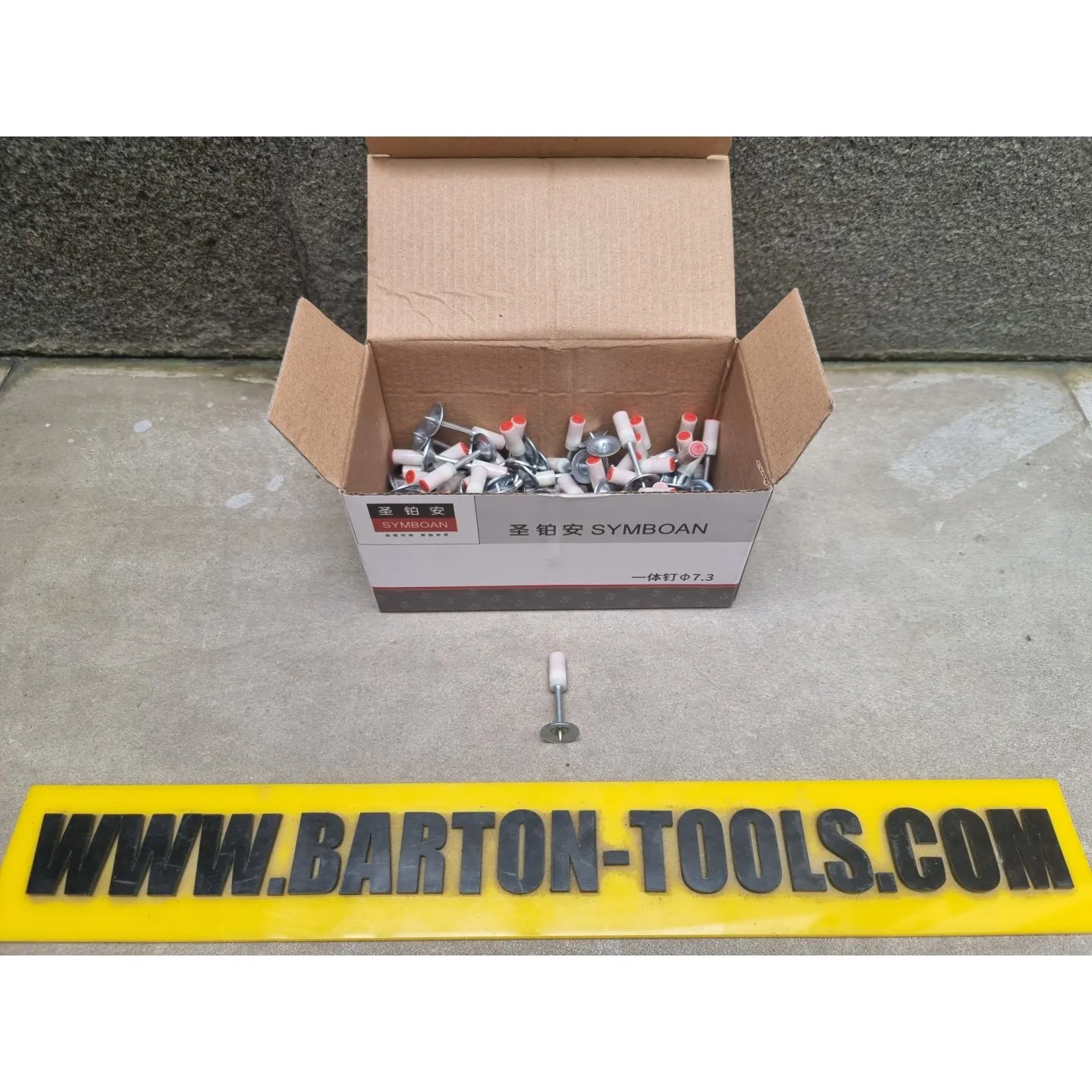 Paku Tembak Beton Mesiu Straight 7.3x32 mm isi 100 pcs untuk Stampset D ...