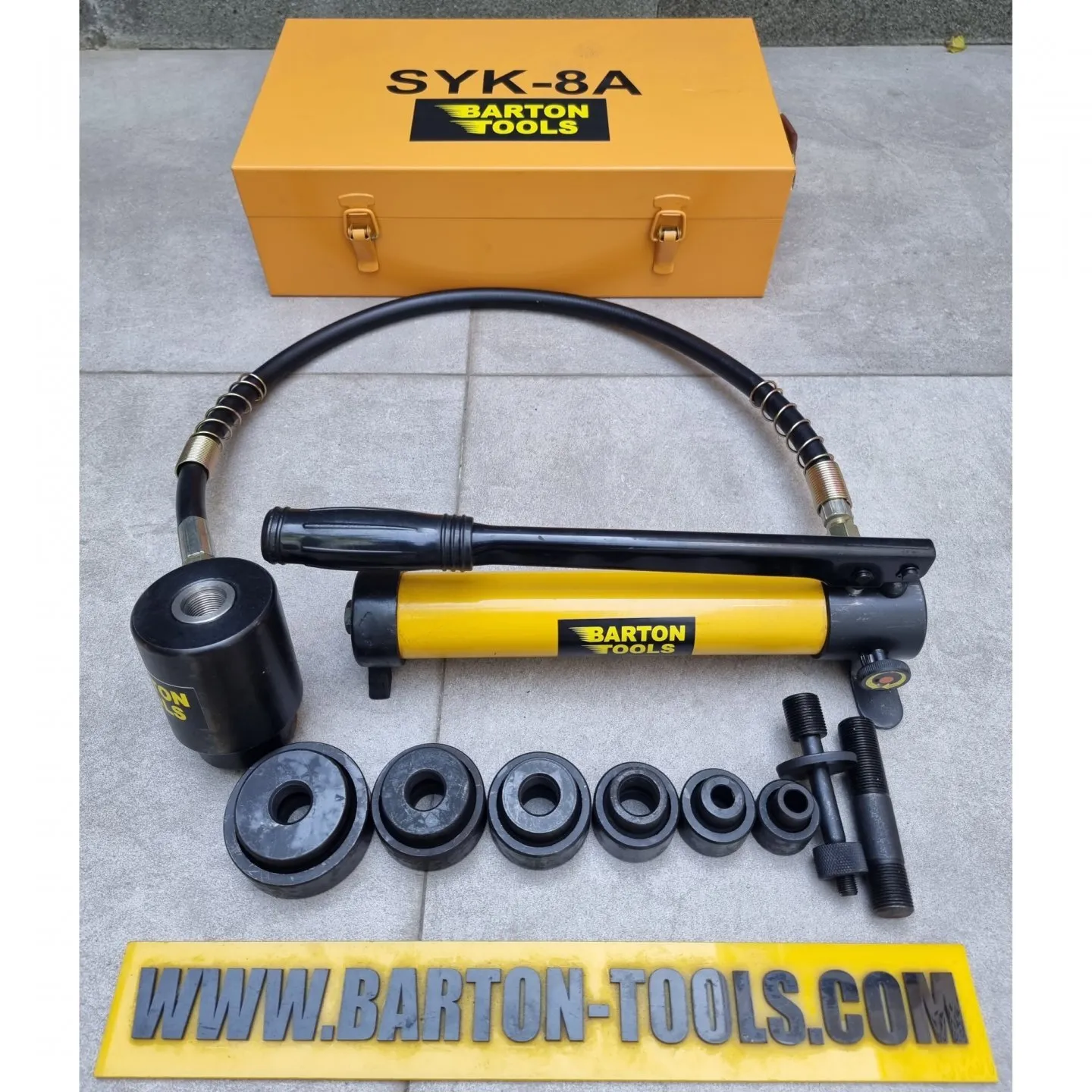 Hydraulic Knockout Hole Puncher 3.5mm Dia. 16-51 mm SYK-8A BARTON ...