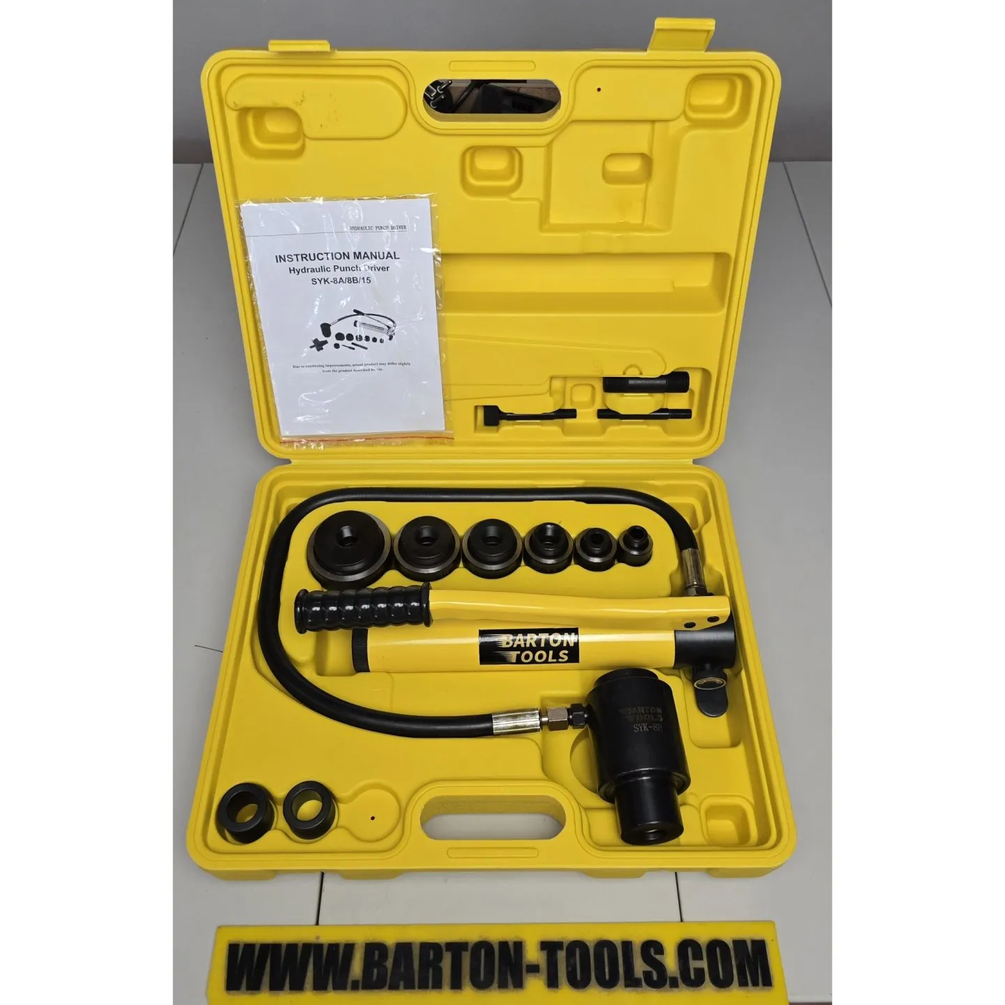 Hydraulic Knockout Hole Puncher 3.5mm Dia. 22-60 mm SYK-8B BARTON ...