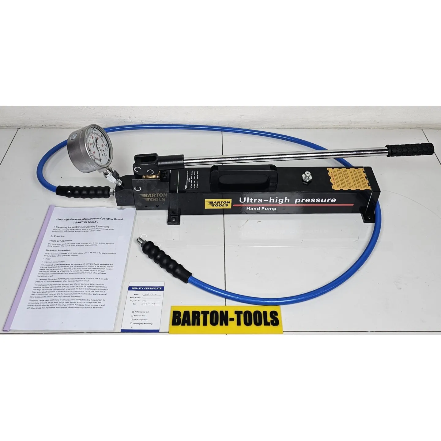 Ultra High Pressure Hydraulic Pump 3000bar UHP-3000 BARTON | Ultra High ...